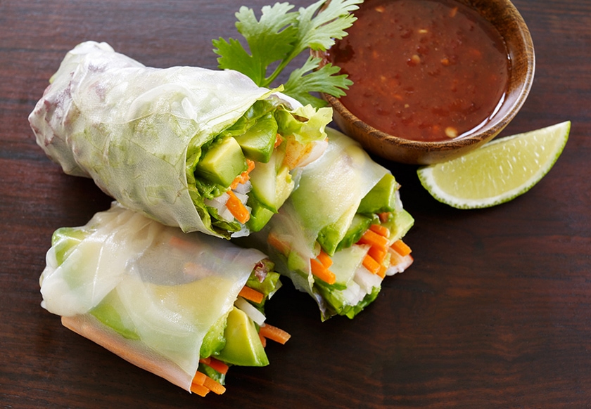 Shrimp California Avocado Rice Noodle Spring Rolls California Avocados shrimp-california-avocado-rice-noodle-spring-rolls-california-avocados