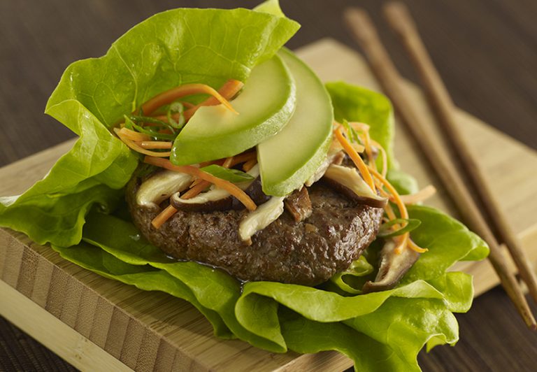 Cal-Asian Lettuce Wrap Burger - California Avocados
