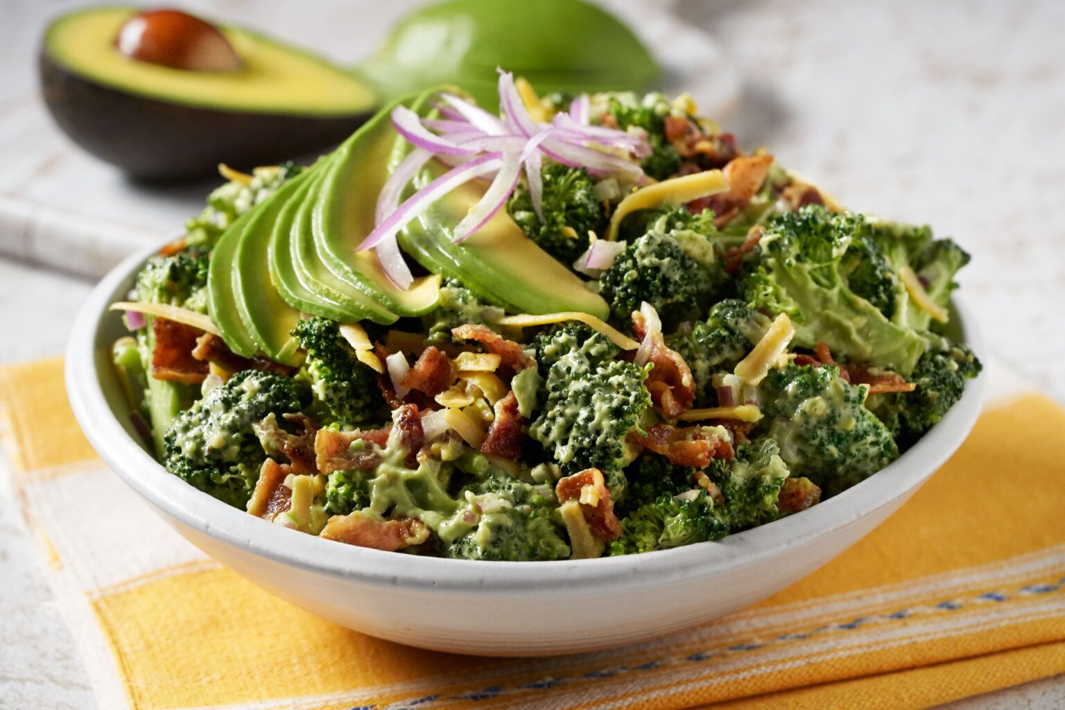 Loaded Broccoli Avocado Salad - California Avocados