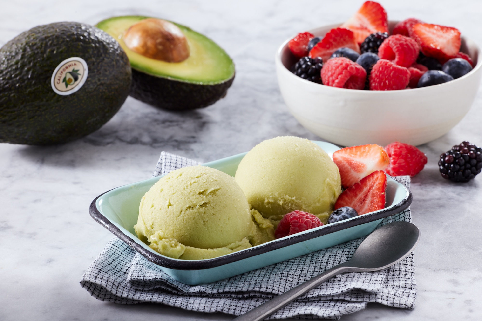 Oat Milk and California Avocado Ice Cream